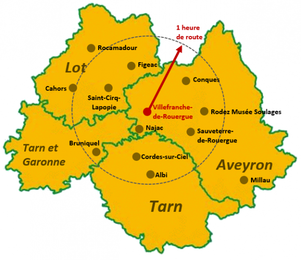 tourisme autour de villefranche de rouergue | Gîte Villefranche-de-Rouergue